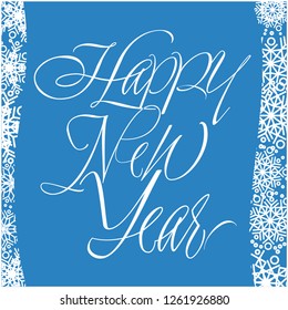 Happy New Year Creative Hand Drawn Stock Vector (Royalty Free ...
