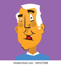 Happy Old Man Stock Vector (Royalty Free) 269137208 | Shutterstock