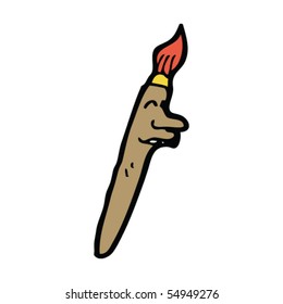 Happy Paintbrush Cartoon Stock Vector (Royalty Free) 54949276 ...