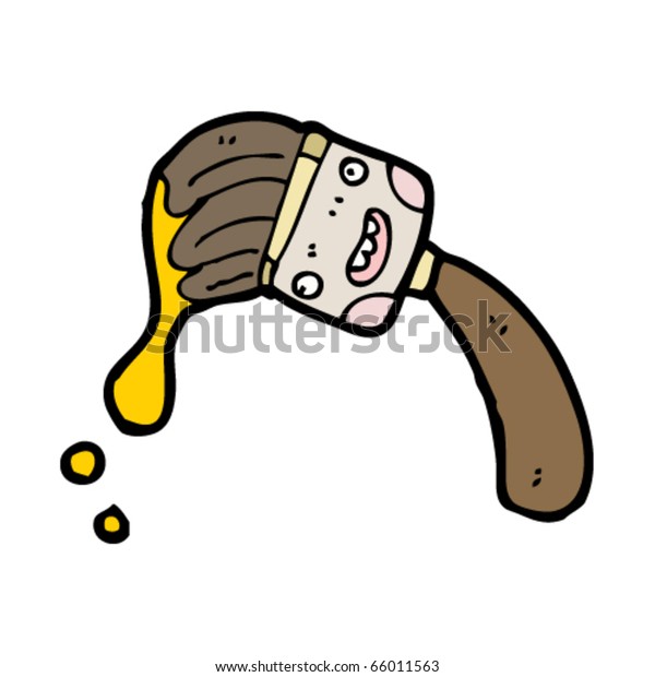 Happy Paintbrush Cartoon Stock Vector (Royalty Free) 66011563 ...