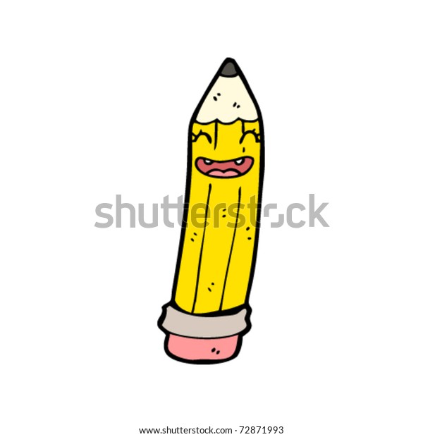Happy Pencil Cartoon Stock Vector (Royalty Free) 72871993 | Shutterstock