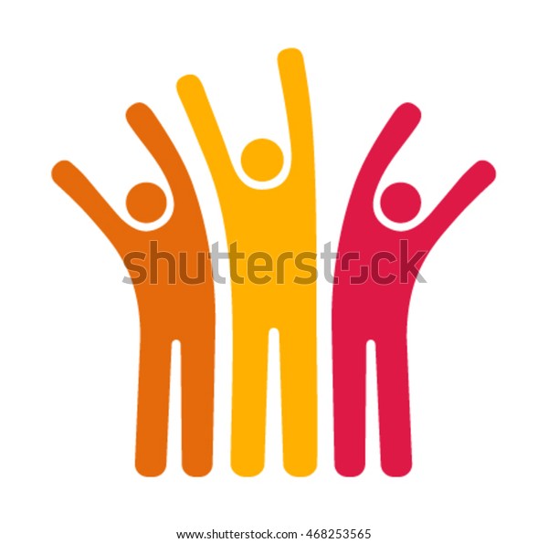 Happy People Icon Stock Vector (Royalty Free) 468253565 | Shutterstock