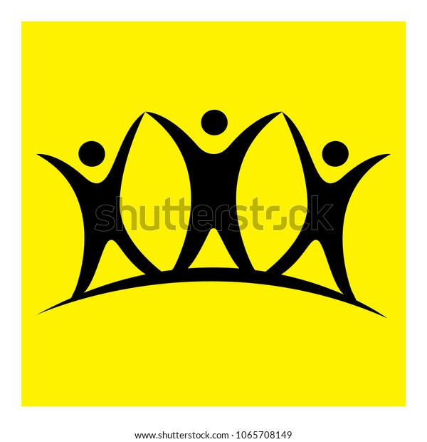 Happy People Icon Vector Stock Vector (Royalty Free) 1065708149 ...