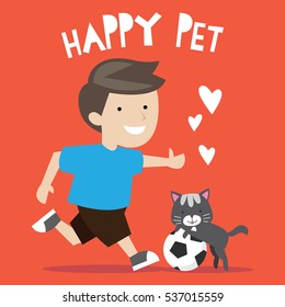 Happy Pet Poster Stock Vector (Royalty Free) 537015559 | Shutterstock