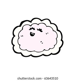 Happy Cloud Cartoon Stock Vector (Royalty Free) 63717598