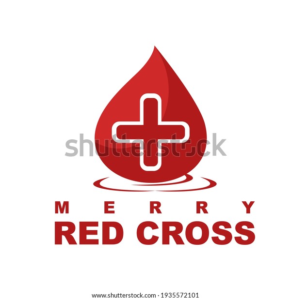Happy Red Cross Logo Design Vector Stock Vector (Royalty Free ...