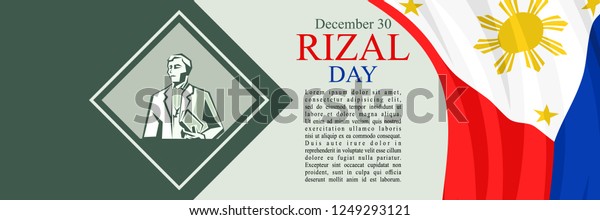 Happy Rizal Day Vector Illustration Suitable Stock Vector (Royalty Free ...