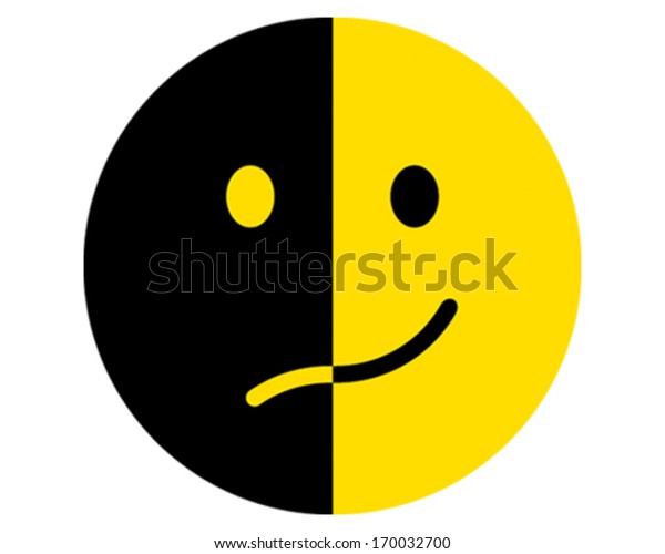 Happy Sad Stock Vector (Royalty Free) 170032700 | Shutterstock