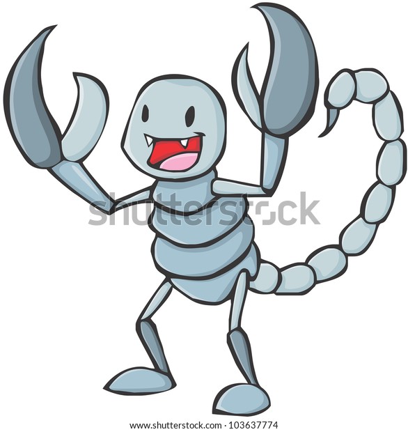 Stock vektor „Happy Scorpion Cartoon“ (bez autorských poplatků ...