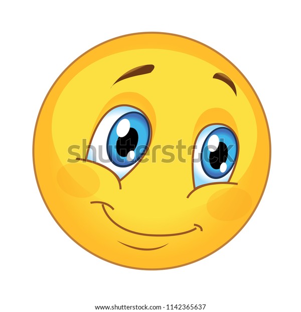 Happy Smiling Emoticon Vector Illustration Stock Vector (Royalty Free ...