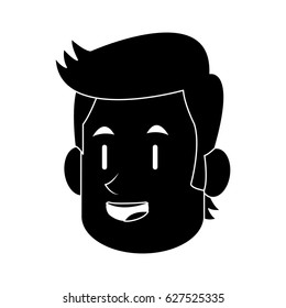 Happy Smiling Man Icon Image Stock Vector (Royalty Free) 627525335
