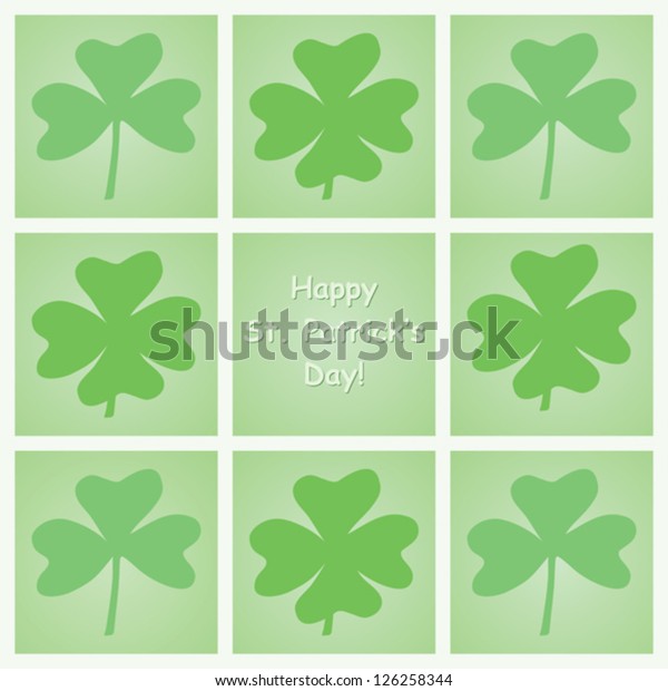 Happy St Patricks Day Congratulation Card Stock Vector (Royalty Free ...