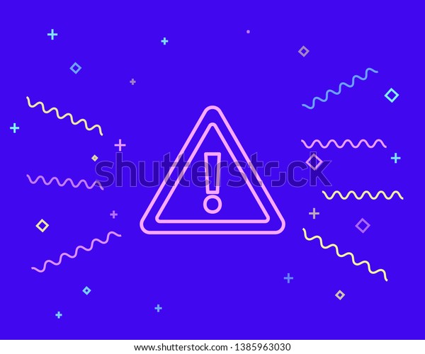 Happy Style Caution Warning Sign Exclamation Stock Vector (Royalty Free ...