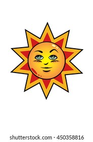 Happy Sun Symbol Stock Vector (Royalty Free) 450358816 | Shutterstock