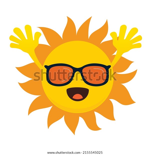 Happy Sun Vector Design Vector Design Stock Vector Royalty Free
