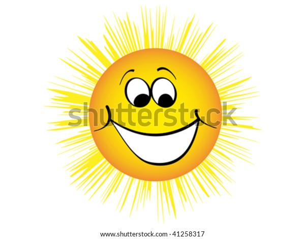 Happy Sun Vector Illustration Stock Vector (Royalty Free) 41258317
