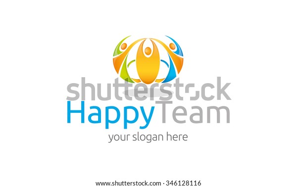 Happy Team Logo Stock Vector (Royalty Free) 346128116 | Shutterstock