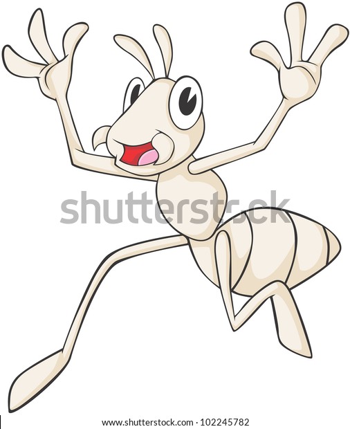 Happy Termite Cartoon Stock Vector (Royalty Free) 102245782