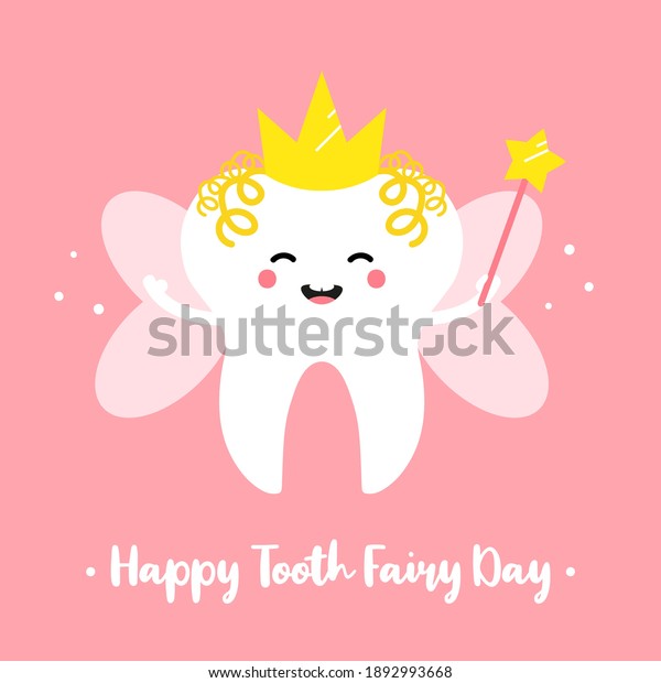 Happy Tooth Fairy Day Vector Illustration Stock Vector (Royalty Free ...