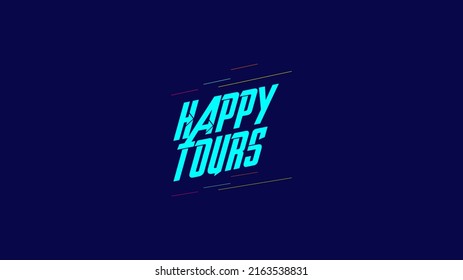 Happy Tour Vector Logo Style Logo Stock Vector (Royalty Free ...