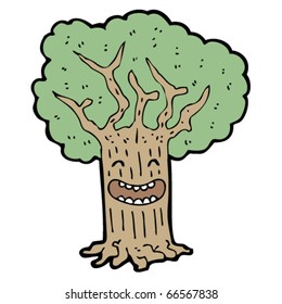 Happy Tree Cartoon Stock Vector (Royalty Free) 66567838 | Shutterstock