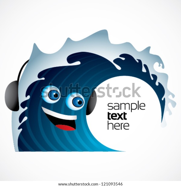 Happy Wave Headphones Stock Vector (Royalty Free) 121093546 | Shutterstock