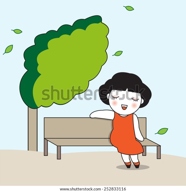 Happy Windy Day Illustration Set Stock Vector (Royalty Free) 252833116 ...