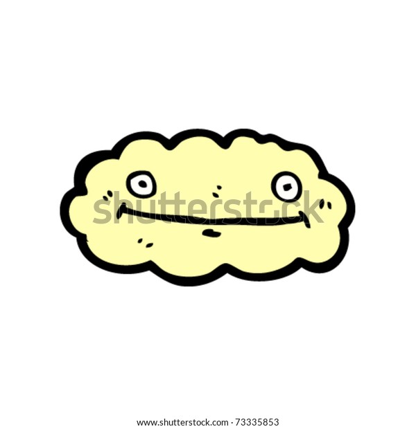 Happy Yellow Cloud Cartoon Stock Vector (Royalty Free) 73335853 ...