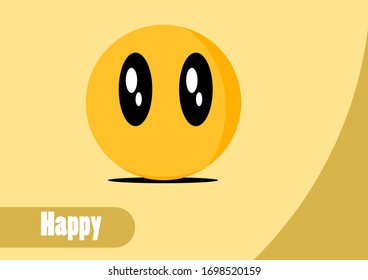 Happy Yellow Emoticon Background Stock Vector (Royalty Free) 1698520159 ...