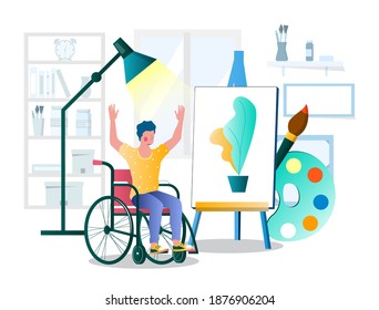 353 Disability painting Stock Vectors, Images & Vector Art | Shutterstock