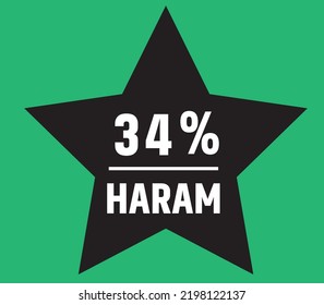 Haram Stamp Sign Vector Isolated On Stock Vector (Royalty Free ...
