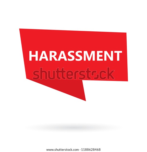 Harassment Word On Speach Bubble Vector Stock Vector (Royalty Free ...