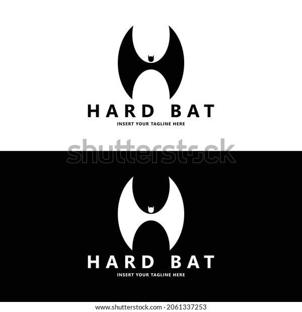 Hard Bat Logo Concept Bat Wings Stock Vector (Royalty Free) 2061337253 ...