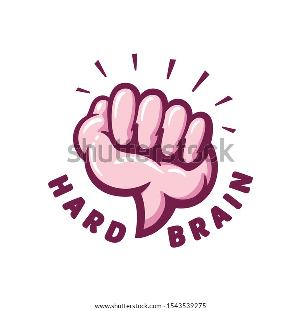 Hard Brain Fist Vector Illustration Creative Stock Vector (Royalty Free ...