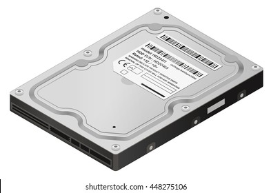 Hard Disk Drive Isometric Vector Illustration Stock Vector (Royalty ...