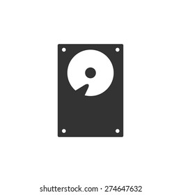 Hard Disk Symbol Icon Vector Illustration Stock Vector (Royalty Free ...