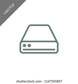 Hard Drive Icon Stock Vector (Royalty Free) 1147355837 | Shutterstock