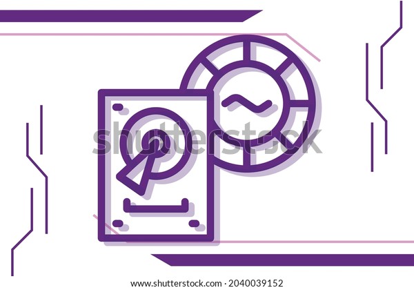Hard Drive Icon Symbol Sign Modern Stock Vector (Royalty Free ...