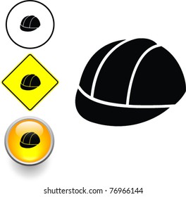 Hard Hat Symbol Sign Button Stock Vector (Royalty Free) 76966144 ...