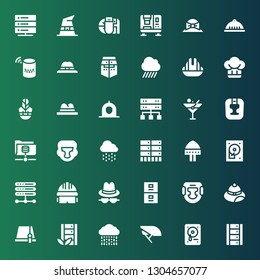 Hard Icon Set Collection 36 Filled Stock Vector (Royalty Free ...