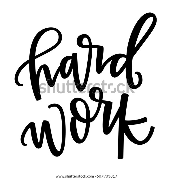 Hard Work Stock Vector (Royalty Free) 607903817 | Shutterstock