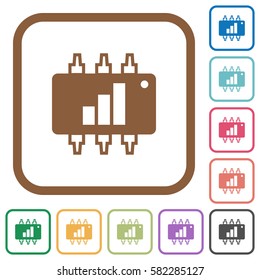 Hardware Acceleration Simple Icons Color Rounded Stock Vector (Royalty Free) 582285127 ...
