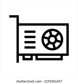 Hardware Gpu Video Graphics Card Vector Stock Vector (Royalty Free ...