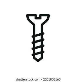 Hardware Metal Screw Icon Fasteners Vector Stock Vector (Royalty Free ...