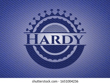 Hardy Emblem Denim Texture Vector Illustration Stock Vector (Royalty ...