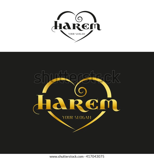 Harem Logo Symbol Arabic Style Brand Stock Vector (Royalty Free ...