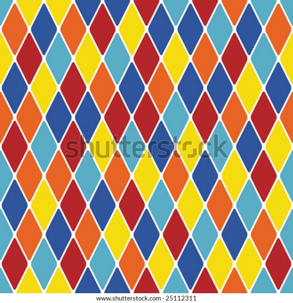 Harlequin Particoloured Seamless Pattern 310 Stock Vector (Royalty Free ...