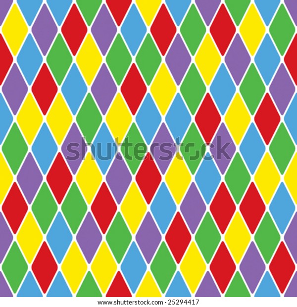Harlequin Particoloured Seamless Pattern 36 Stock Vector (Royalty Free ...