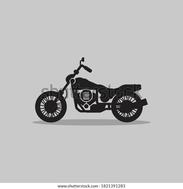 Harley Motorcycle Iconsymbol Vectorcan Be Used Stock Vector (Royalty ...
