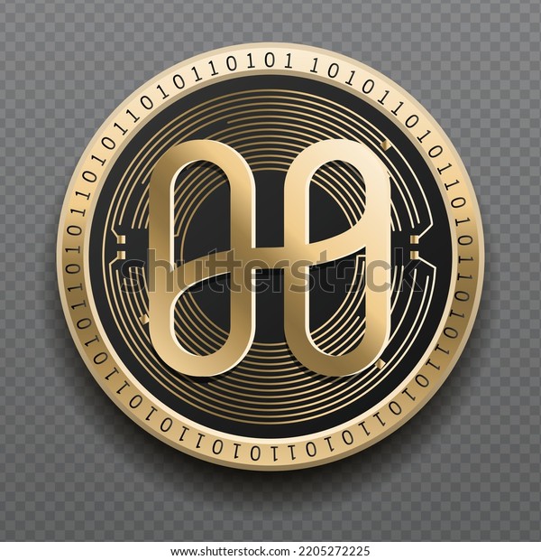 Harmony One Cryptocurrency Golden Coin Isolated Stock Vector (Royalty ...
